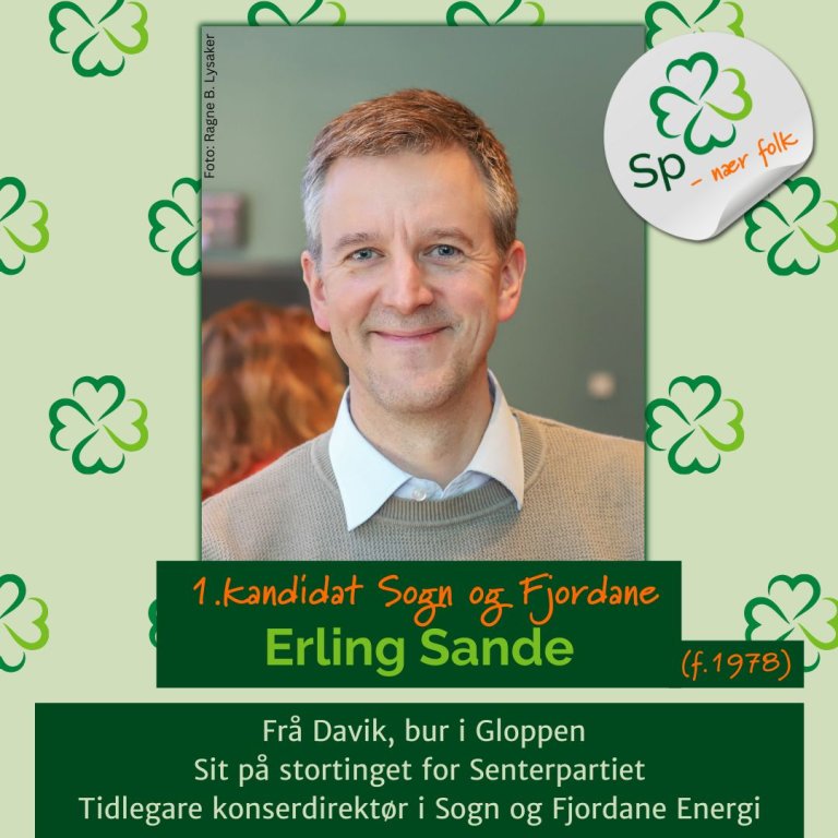 Listekandidatar 2025 - Senterpartiet